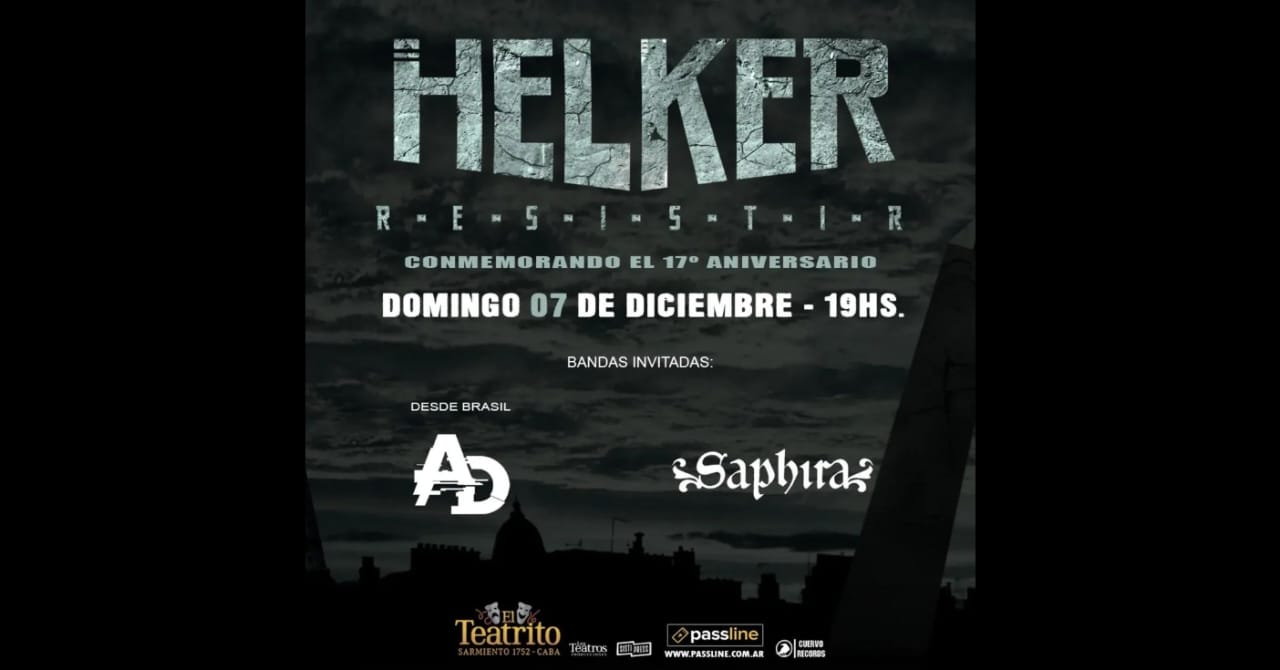El 07 De Diciembre en "El Teatrito", Buenos Aires | Helker Conmemora ...